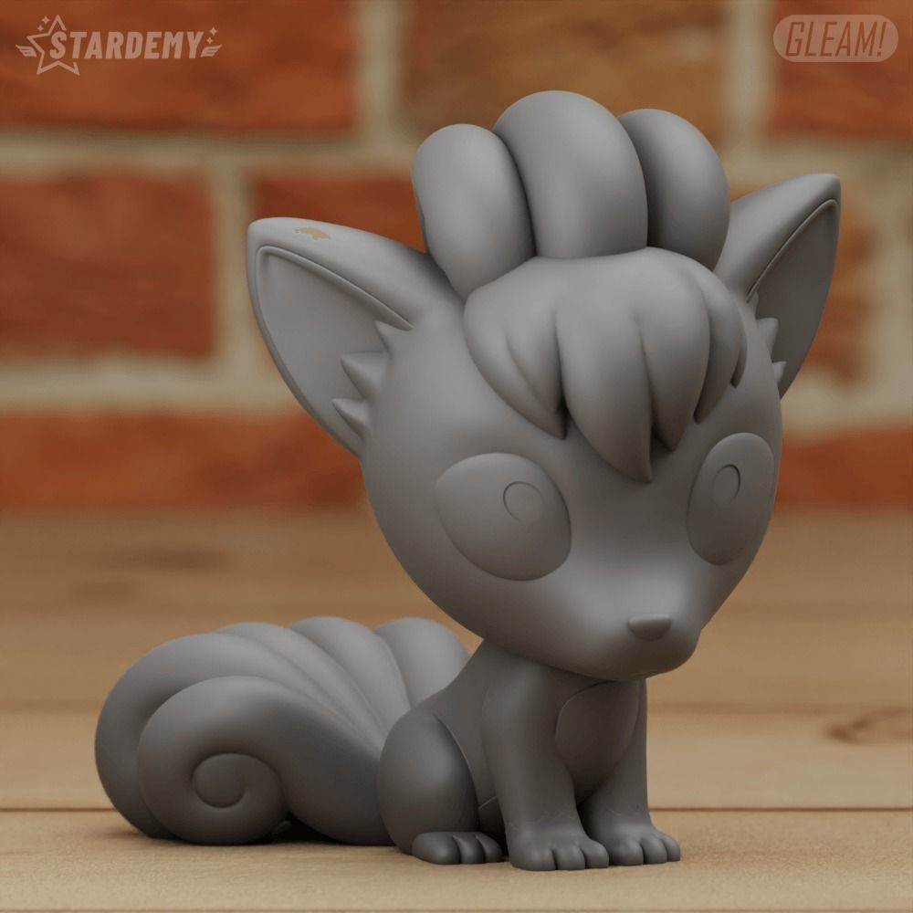 Vulpix Chibi 2 Models Easy to Print Pokemon 3D model 3D printable ...