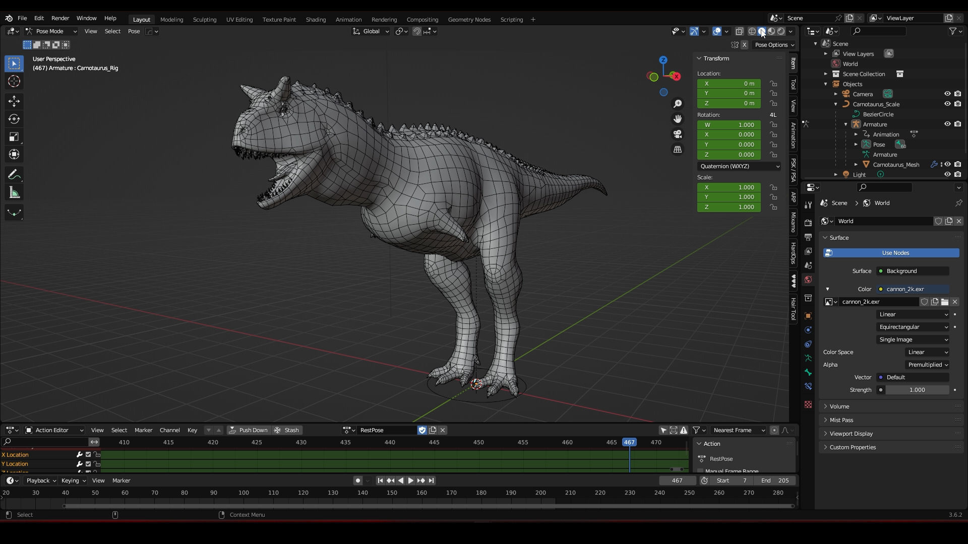 3D model Carnotaurus - Meat-Eating Bull VR / AR / low-poly | CGTrader