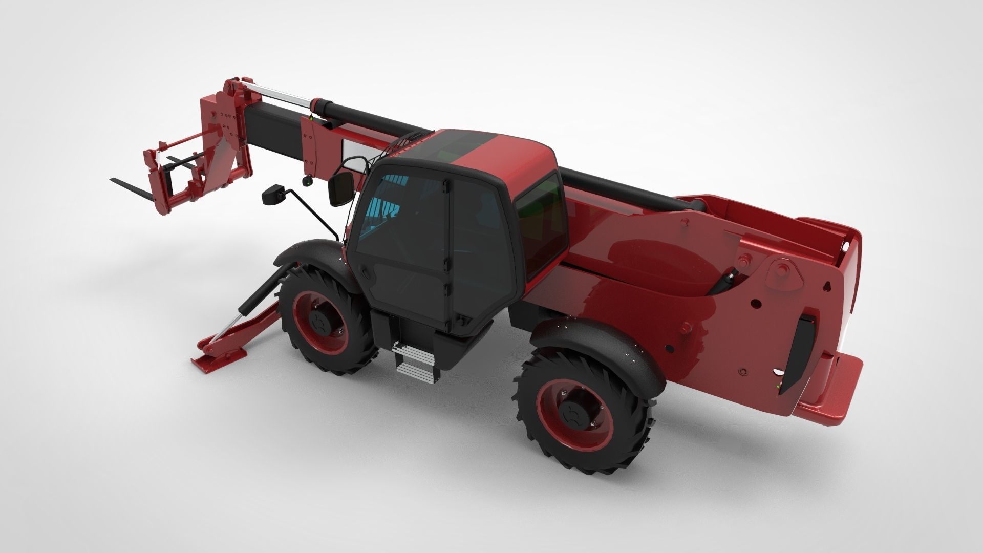 Telehandler forklift 3D model | CGTrader