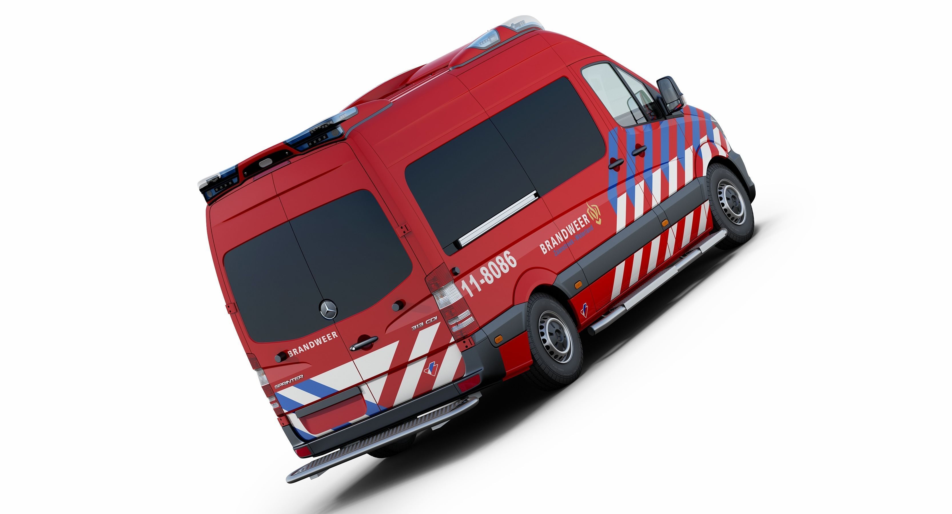 Mercedes-Benz Sprinter Dutch Fire-Brigade 3D model | CGTrader
