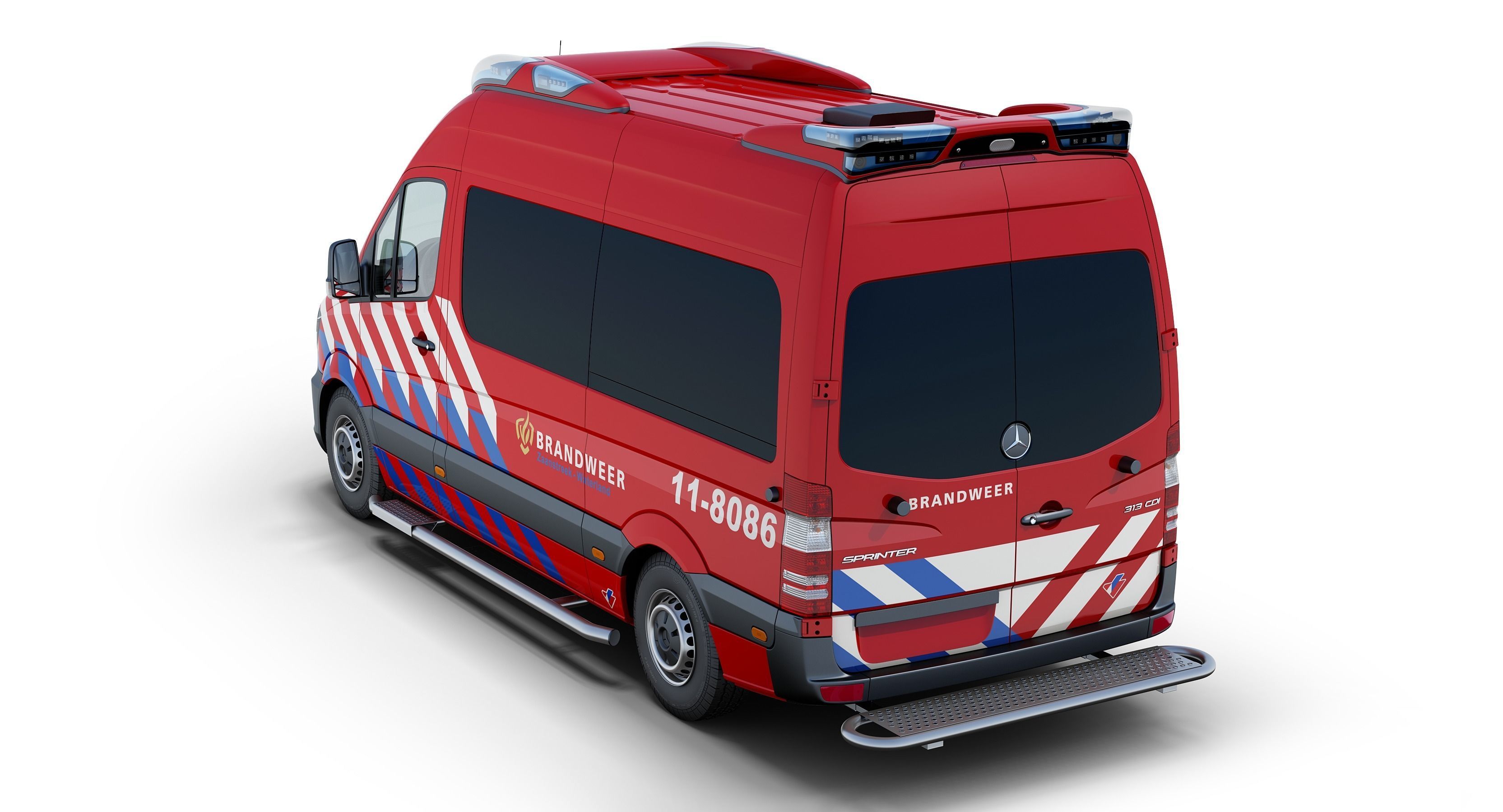 Mercedes-Benz Sprinter Dutch Fire-Brigade 3D model | CGTrader