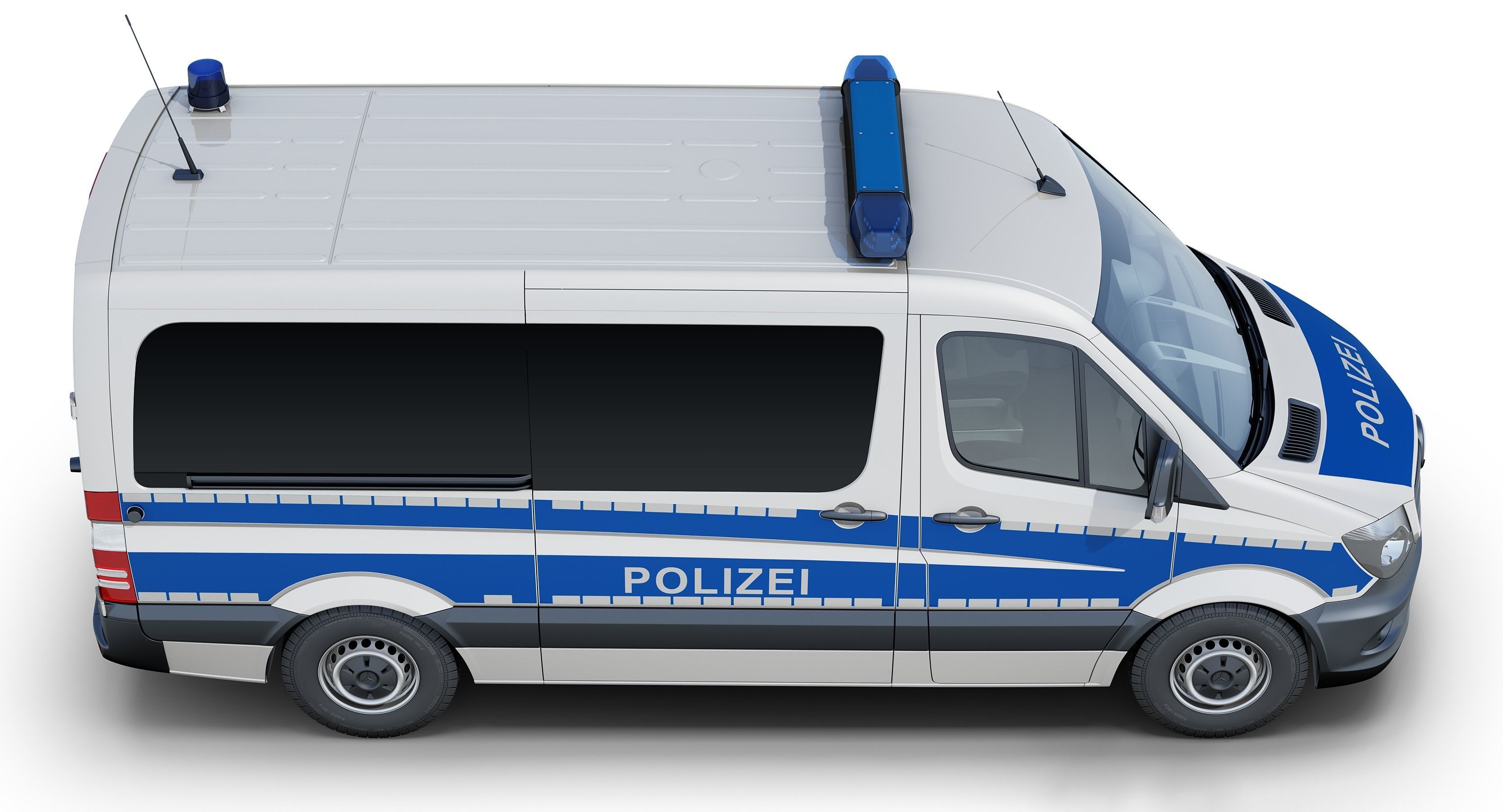 Mercedes-Benz Sprinter German Police 3D model | CGTrader