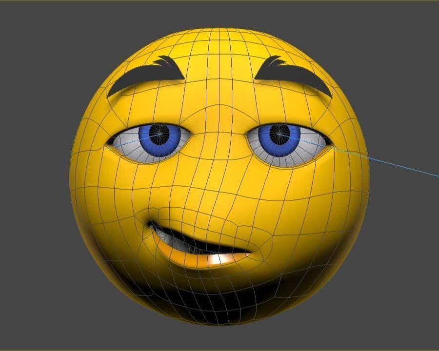 3D model Smile 3d model of emoticon VR / AR / low-poly | CGTrader
