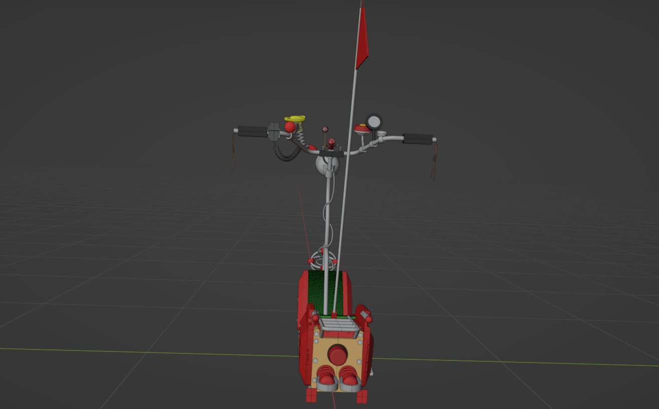 Pee Wee Herman Scooter 3D model 3D printable | CGTrader