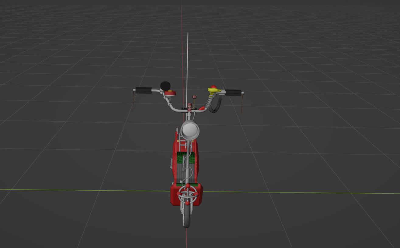 Pee Wee Herman Scooter 3D model 3D printable | CGTrader