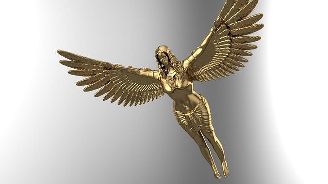 4x4 Gold Maat Goddess 3D model 3D printable | CGTrader