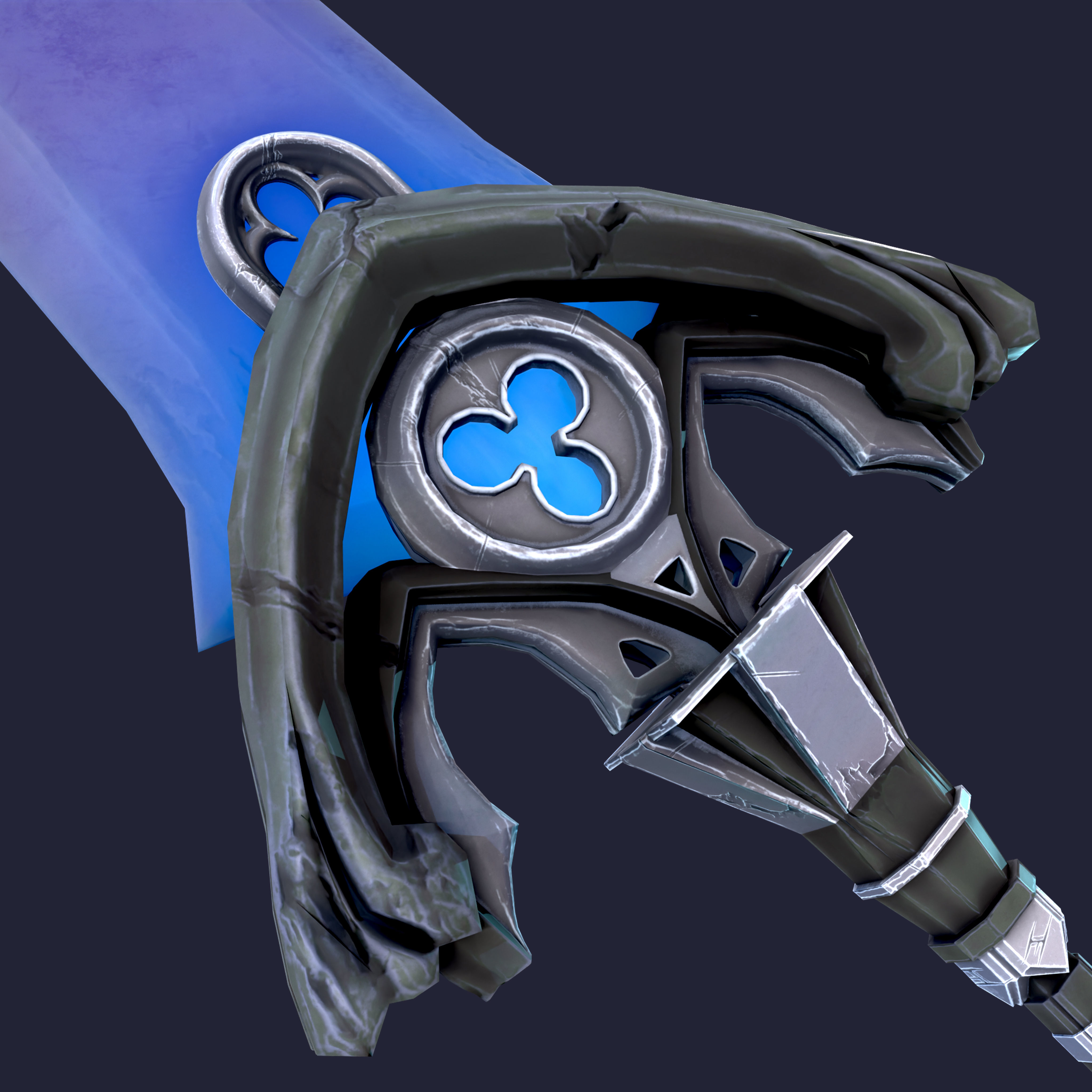 3D model Gothic Sword - Game Ready - VR / AR / low-poly | CGTrader