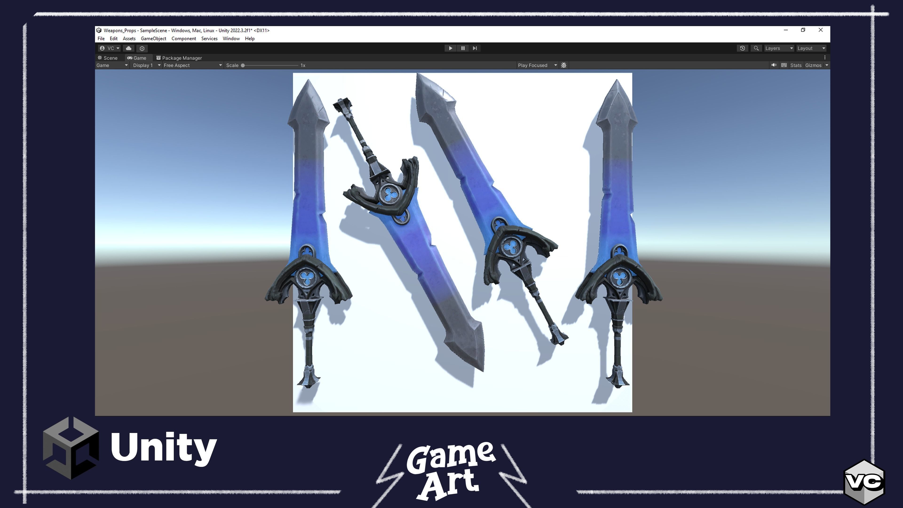 3D model Gothic Sword - Game Ready - VR / AR / low-poly | CGTrader