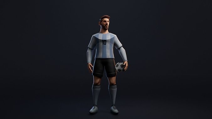 3D model Lionel Messi VR / AR / low-poly | CGTrader