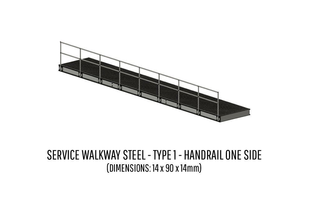 DET-0024 Service walkways steel H0-scale 26 items 3D model 3D printable ...