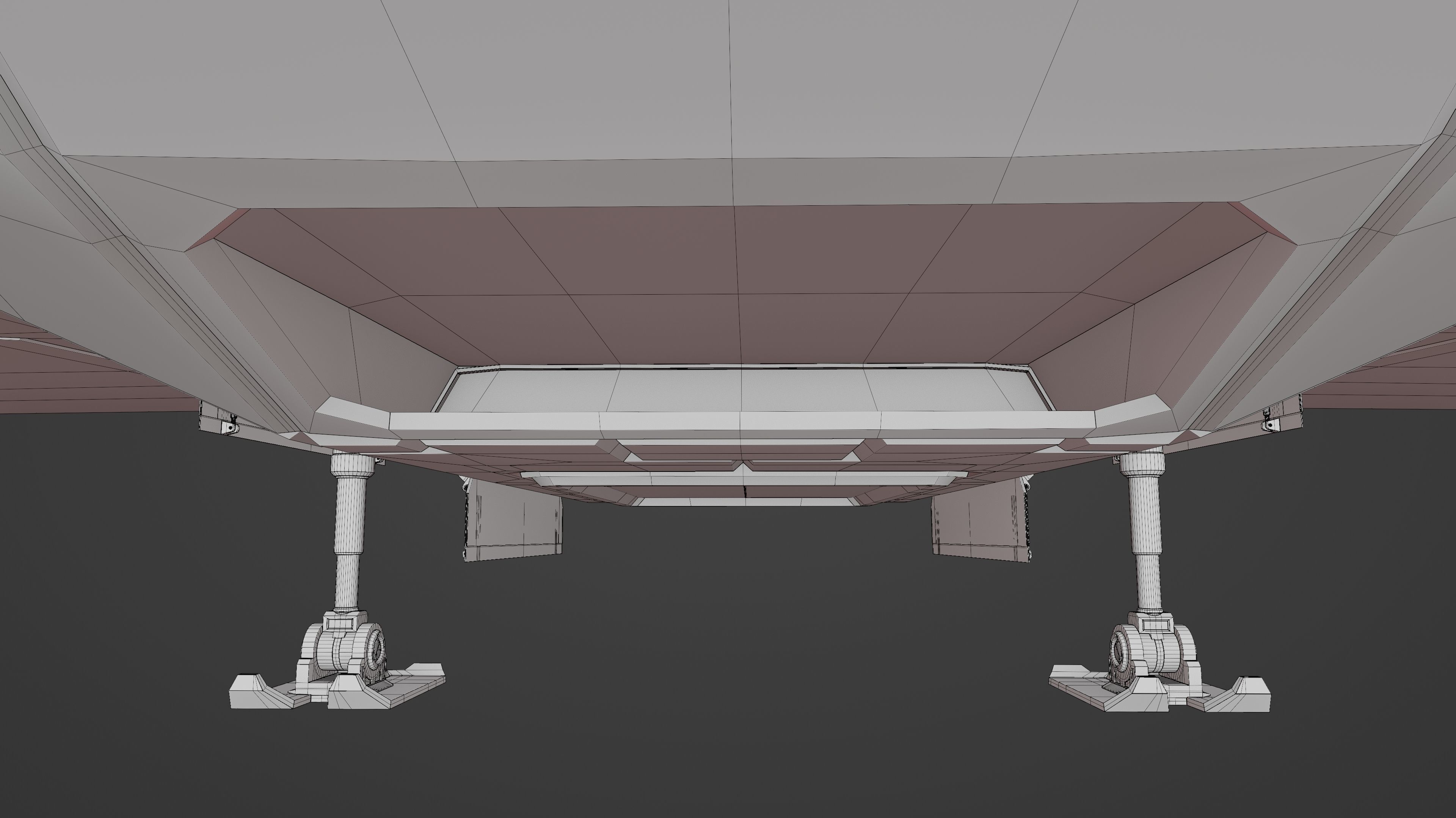 3D model Sci Fi Fighter Jet with Interior Cockpit VR / AR / low-poly ...