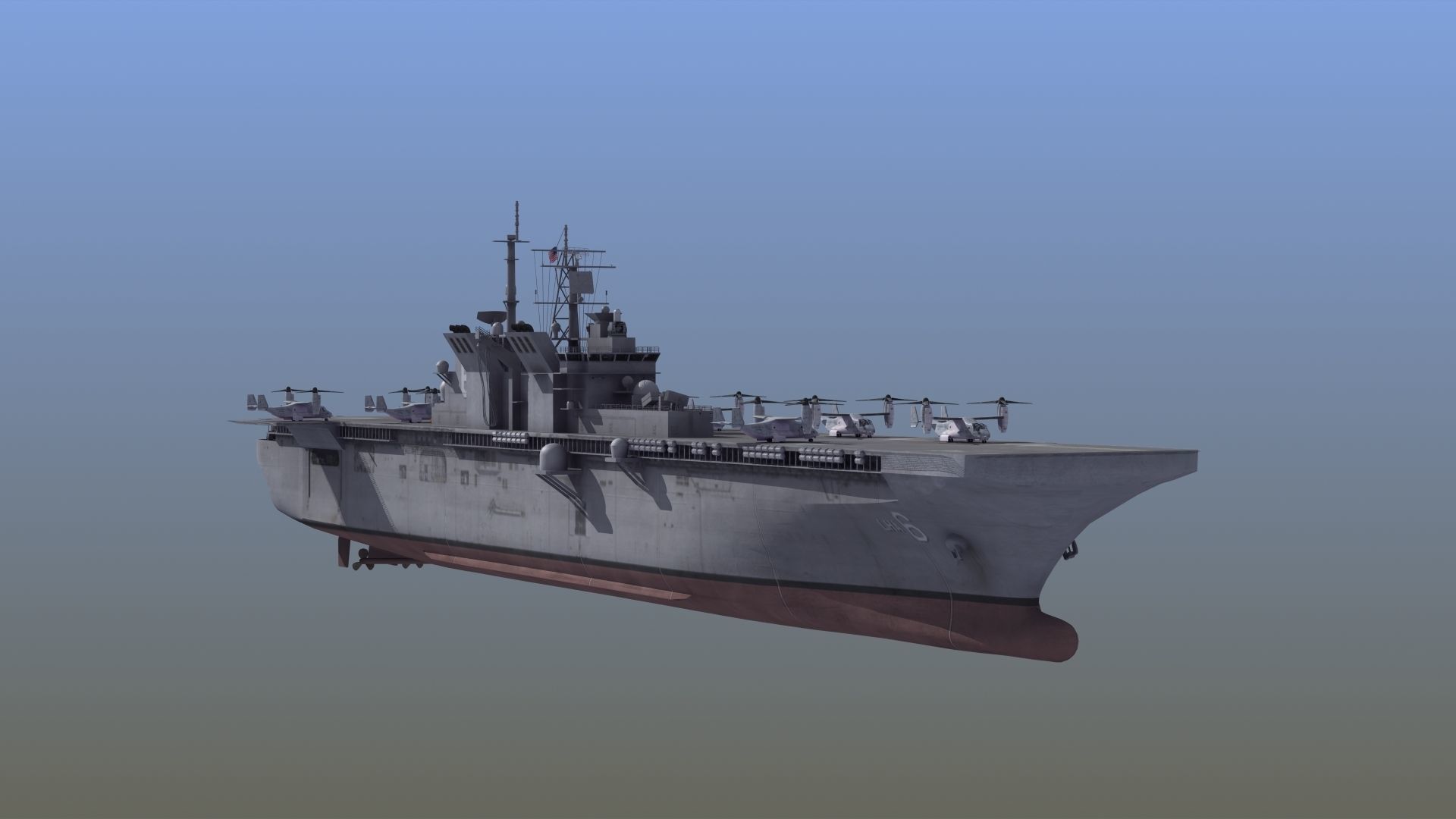 LHA6 USS America 3D model | CGTrader