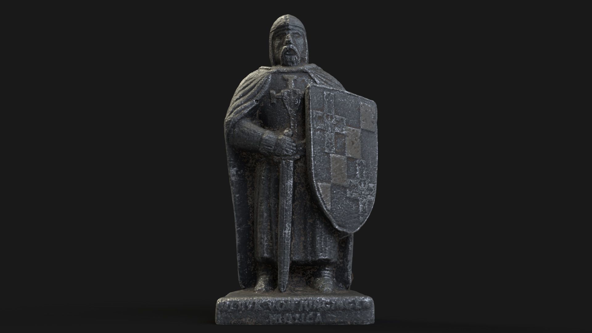 3D model 3D Knight statue VR / AR / low-poly | CGTrader