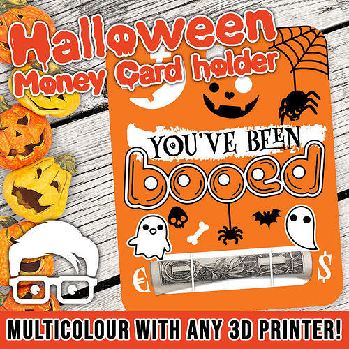 Halloween Money Card holder Cash Trick treat gift by AM-MEDIA 3D model ...
