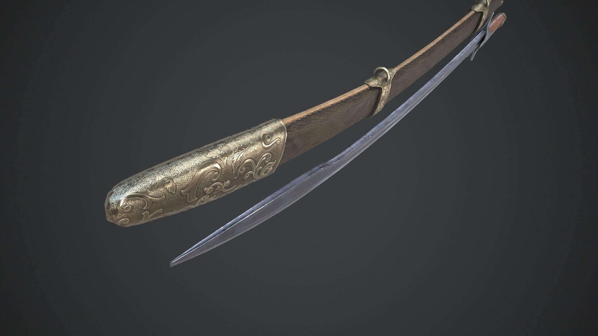 3D model Medieval Saber VR / AR / low-poly | CGTrader
