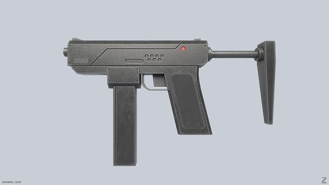 3D model Minimal gun VR / AR / low-poly | CGTrader