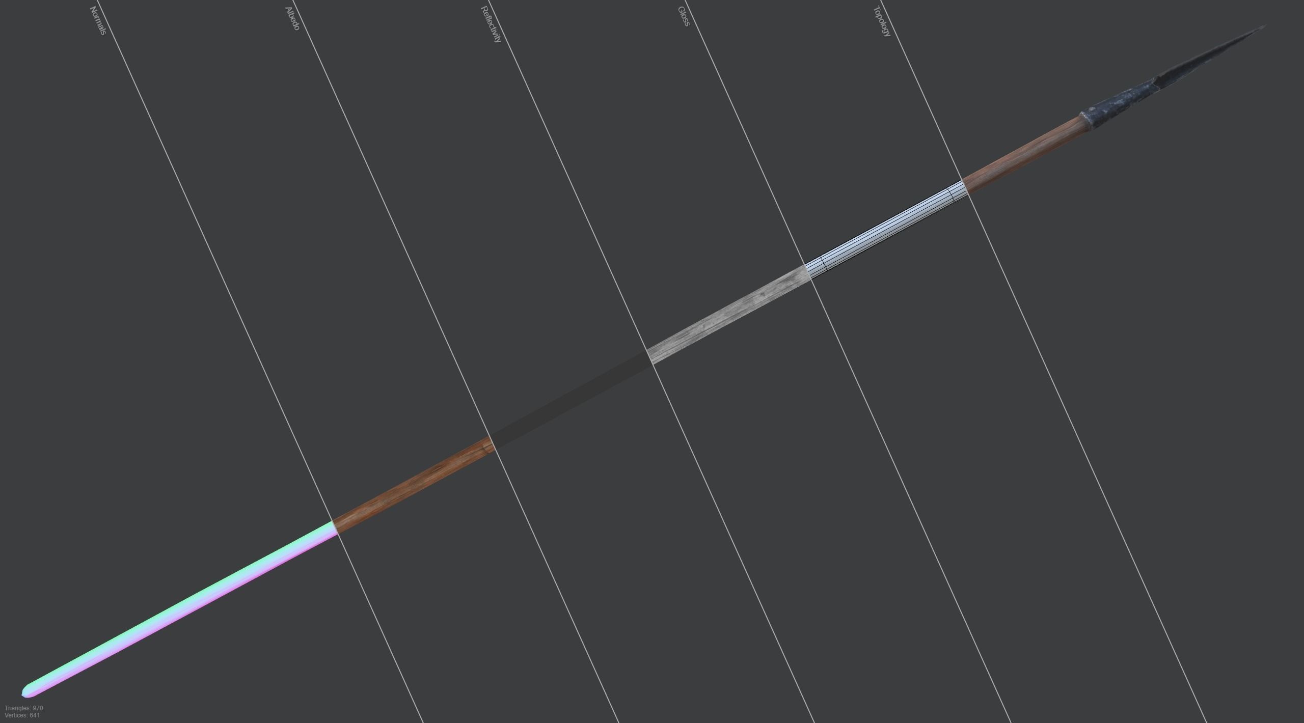 3D model Medieval Spear VR / AR / low-poly | CGTrader