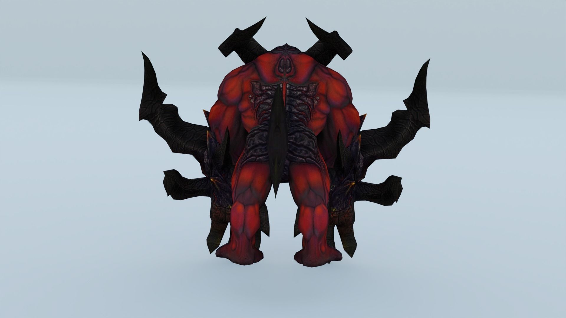 Fire Gorilla Monster 3D model animated rigged | CGTrader