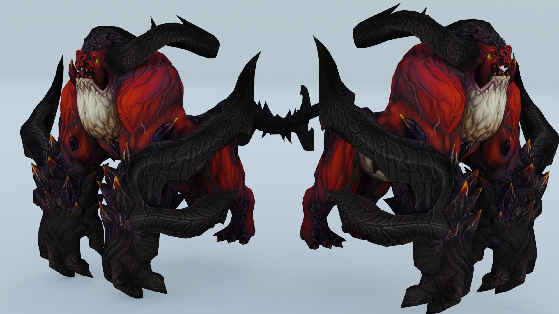 Fire Gorilla Monster 3D model animated rigged | CGTrader