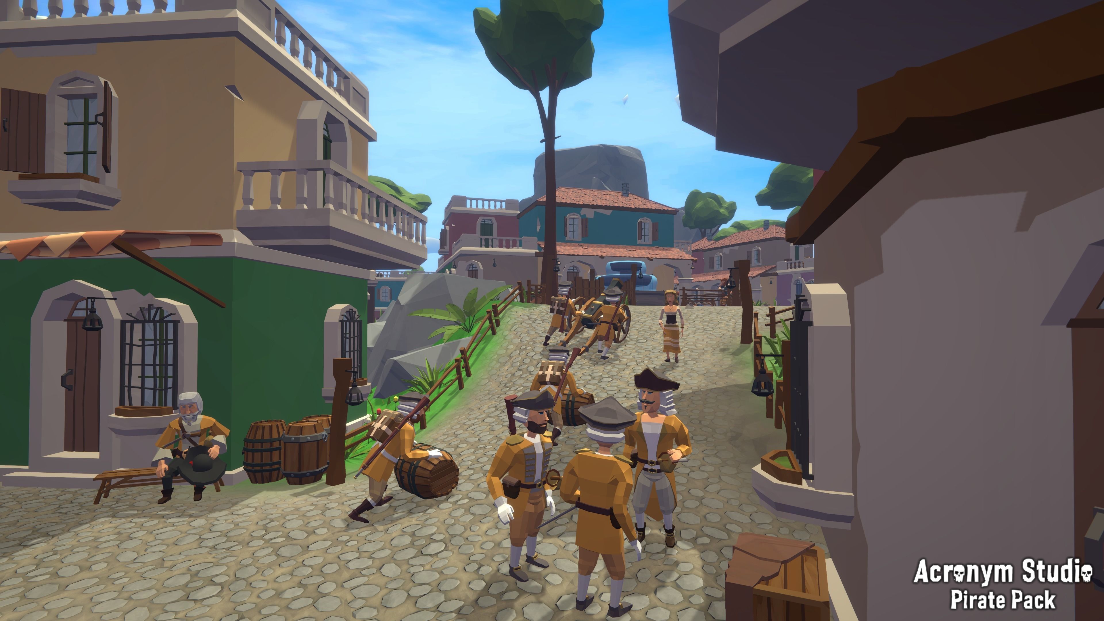 3D model Acronym - Pirate Pack VR / AR / low-poly | CGTrader