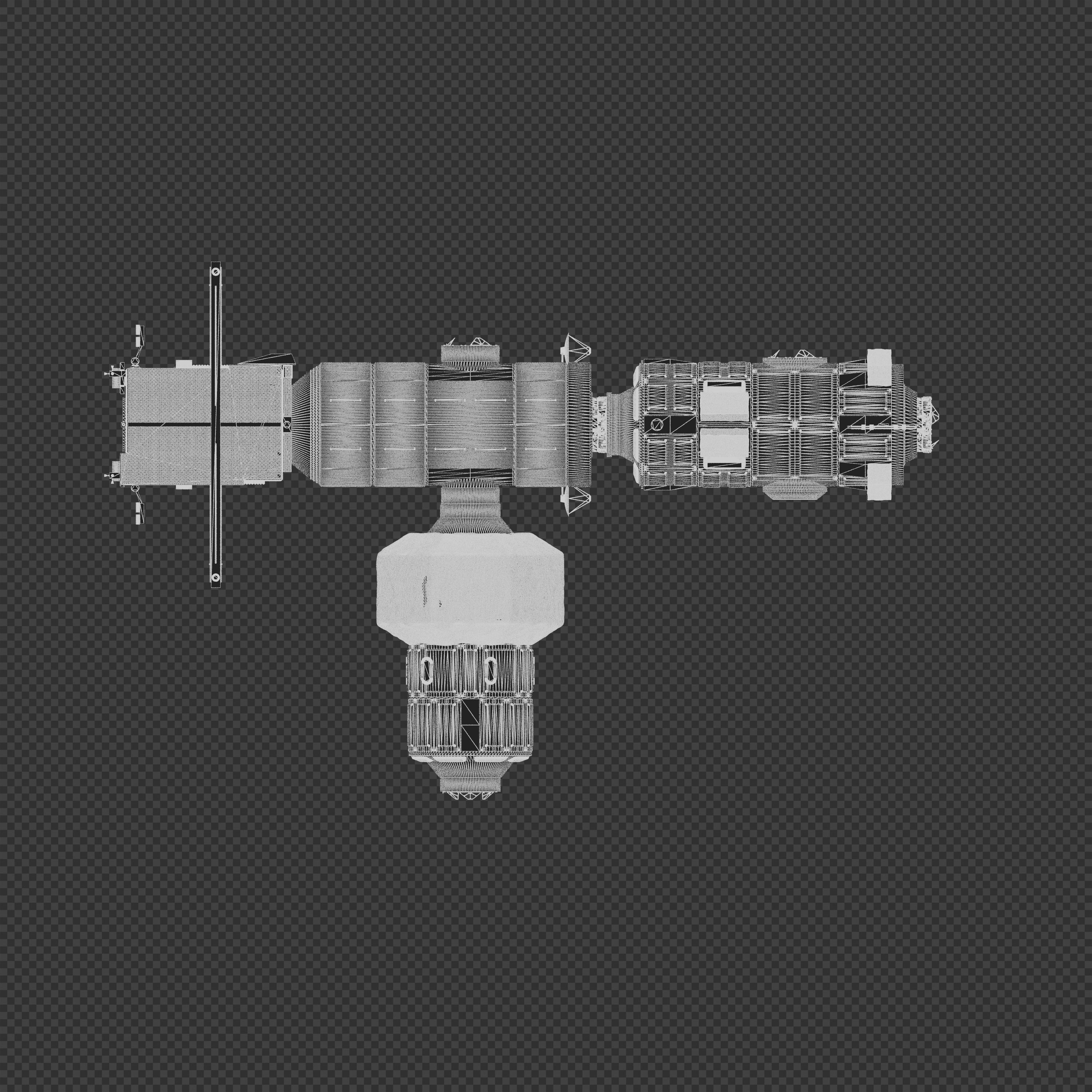 Lunar Gateway Space Station 3D model | CGTrader