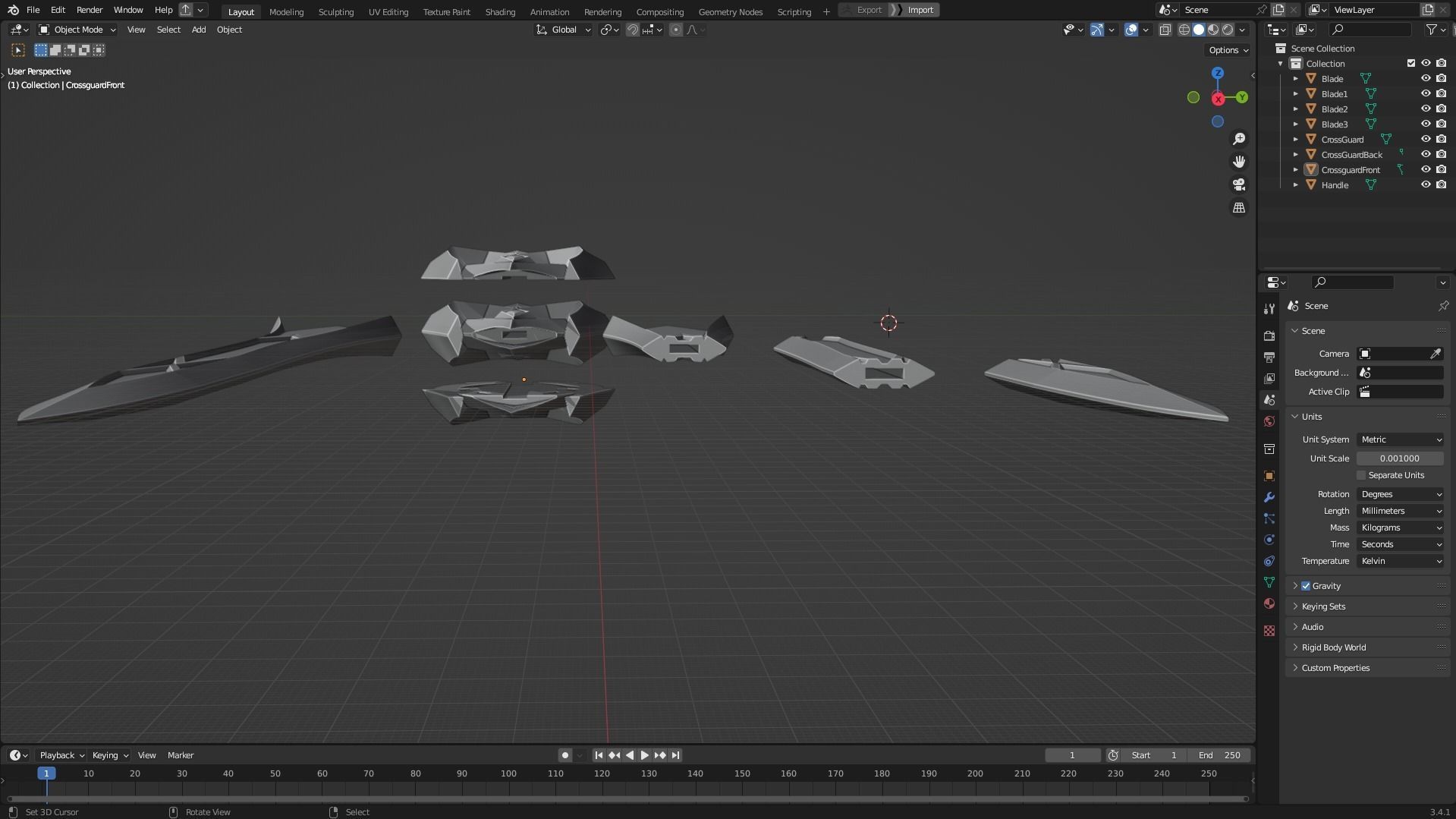Genshin Impact Wolf Fang for Cosplay 3D model 3D printable | CGTrader