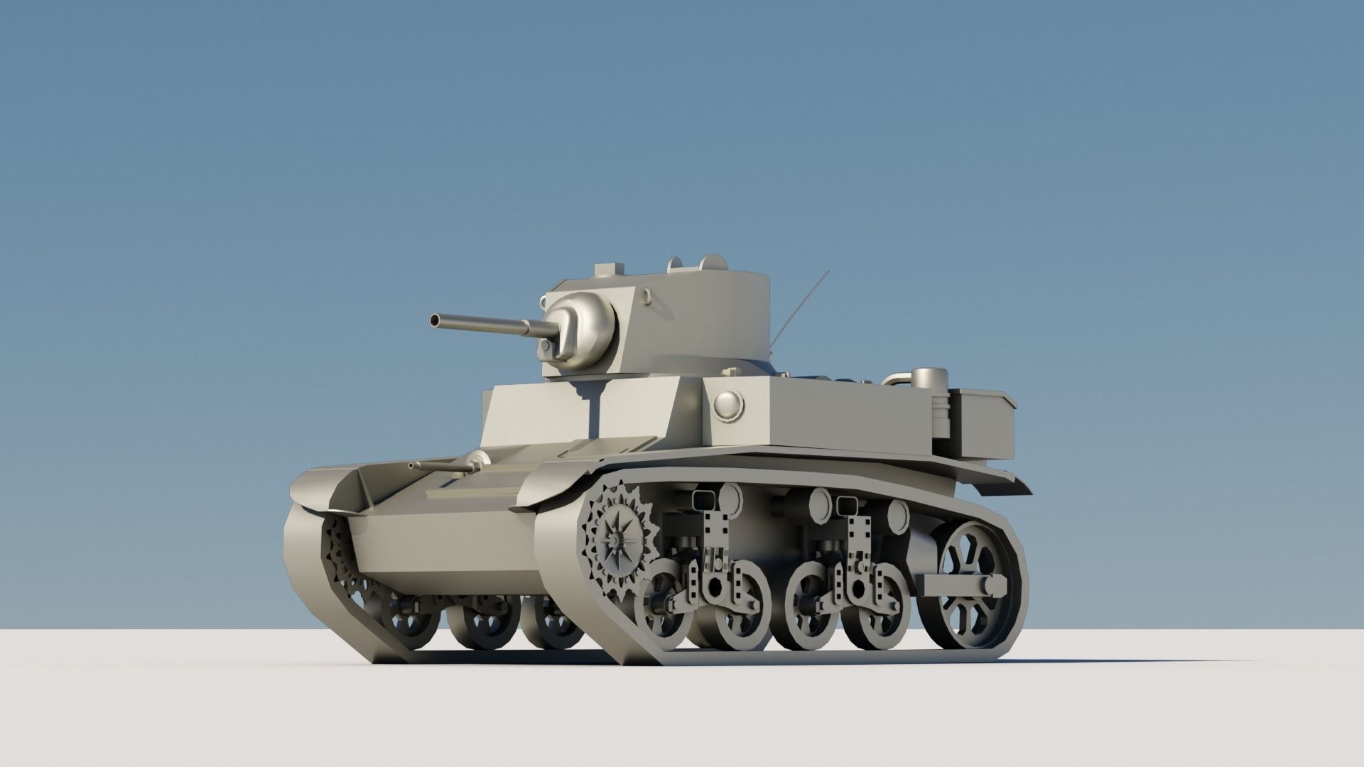 3D model 43 Tanks Base Mesh VR / AR / low-poly | CGTrader