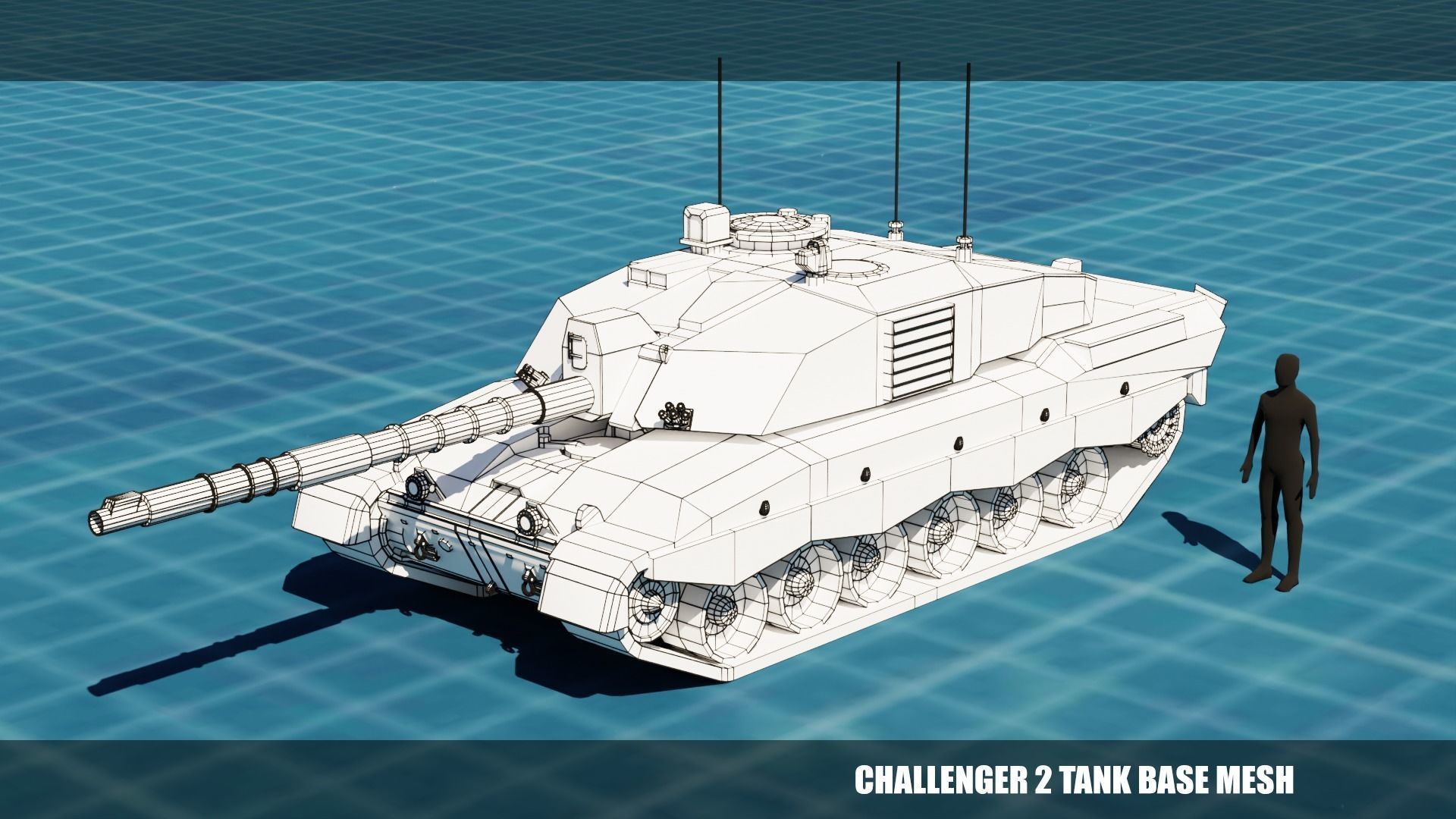 3D model 43 Tanks Base Mesh VR / AR / low-poly | CGTrader