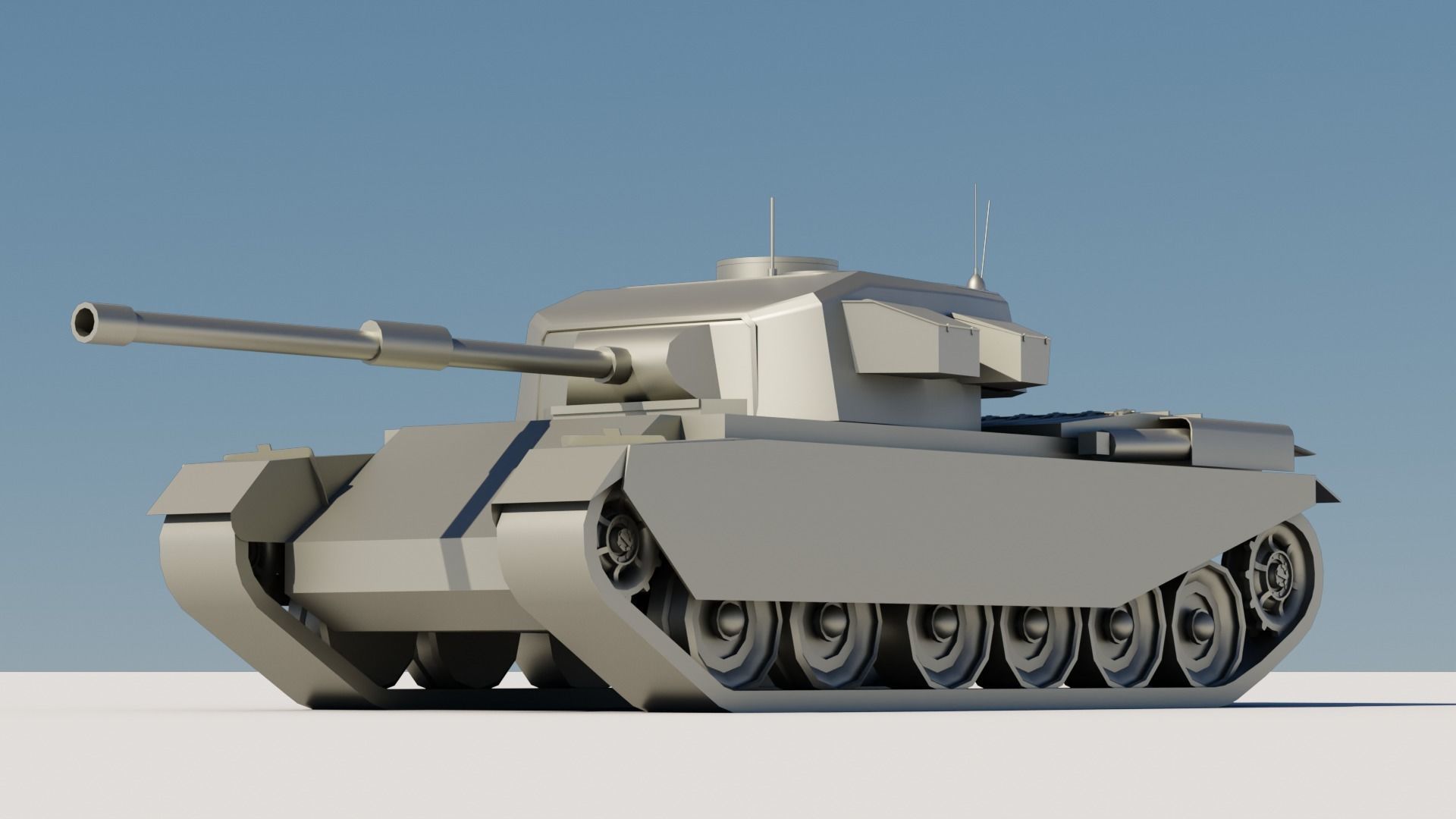 3D model 43 Tanks Base Mesh VR / AR / low-poly | CGTrader