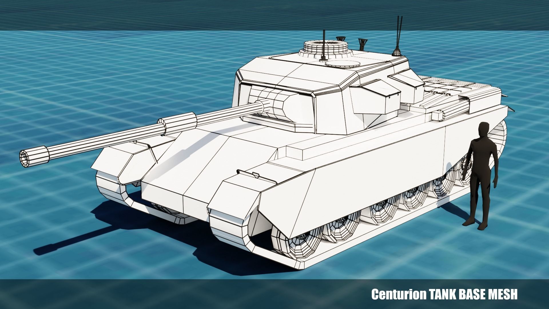3D model 43 Tanks Base Mesh VR / AR / low-poly | CGTrader