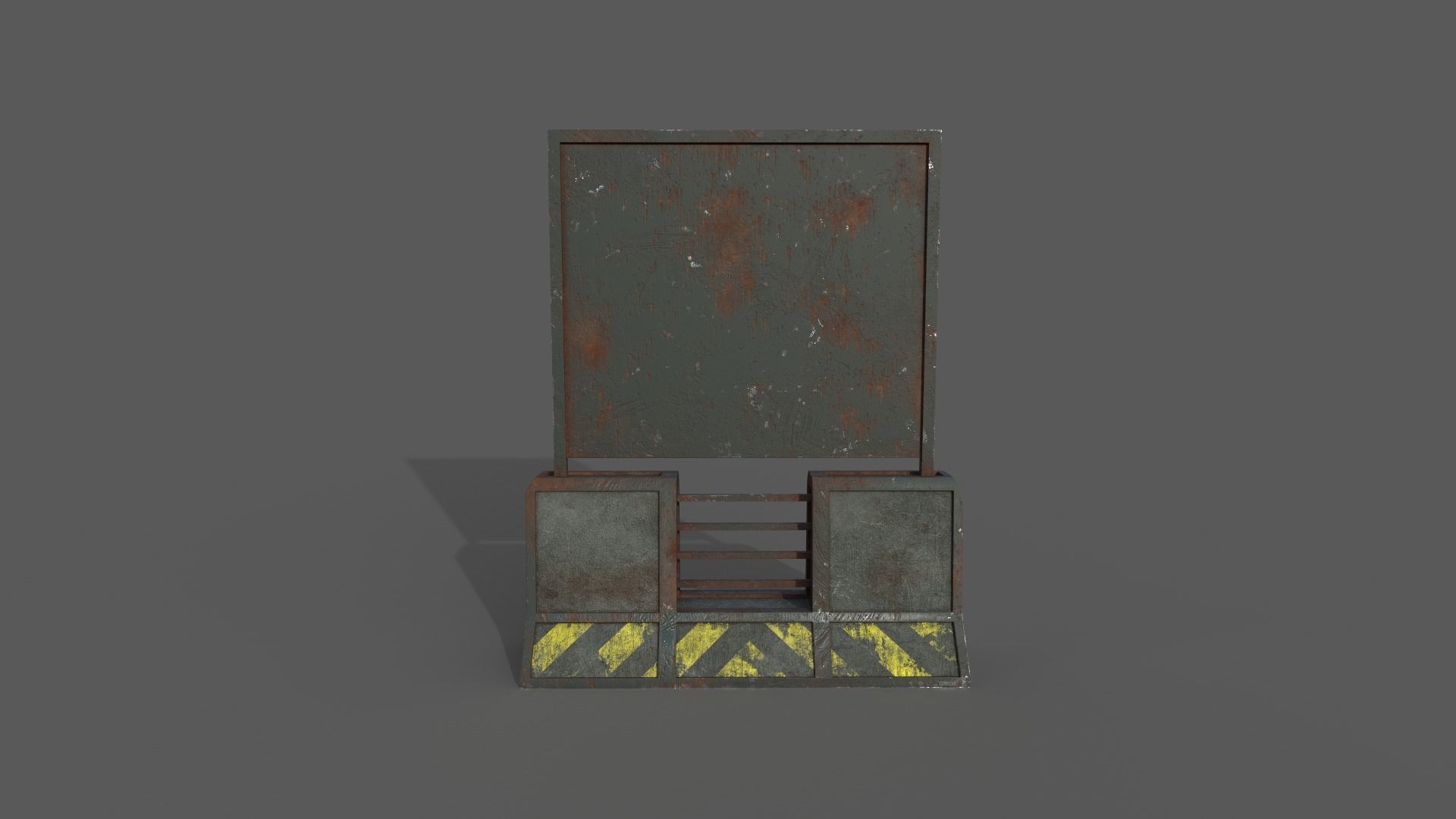 Concrete RoadBlock Barrier Barricade 3D model | CGTrader