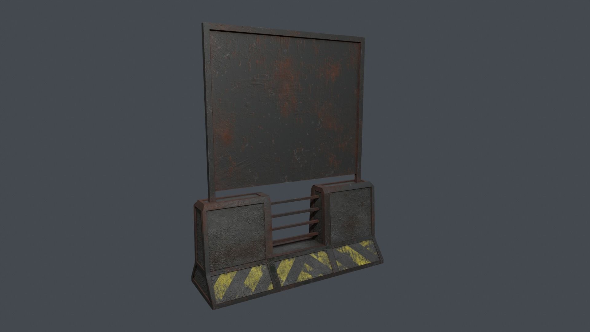 Concrete RoadBlock Barrier Barricade 3D model | CGTrader