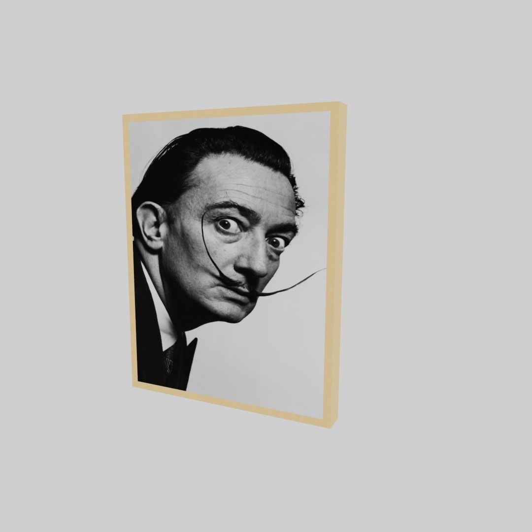 3D model Salvador Dali portrait VR / AR / low-poly | CGTrader