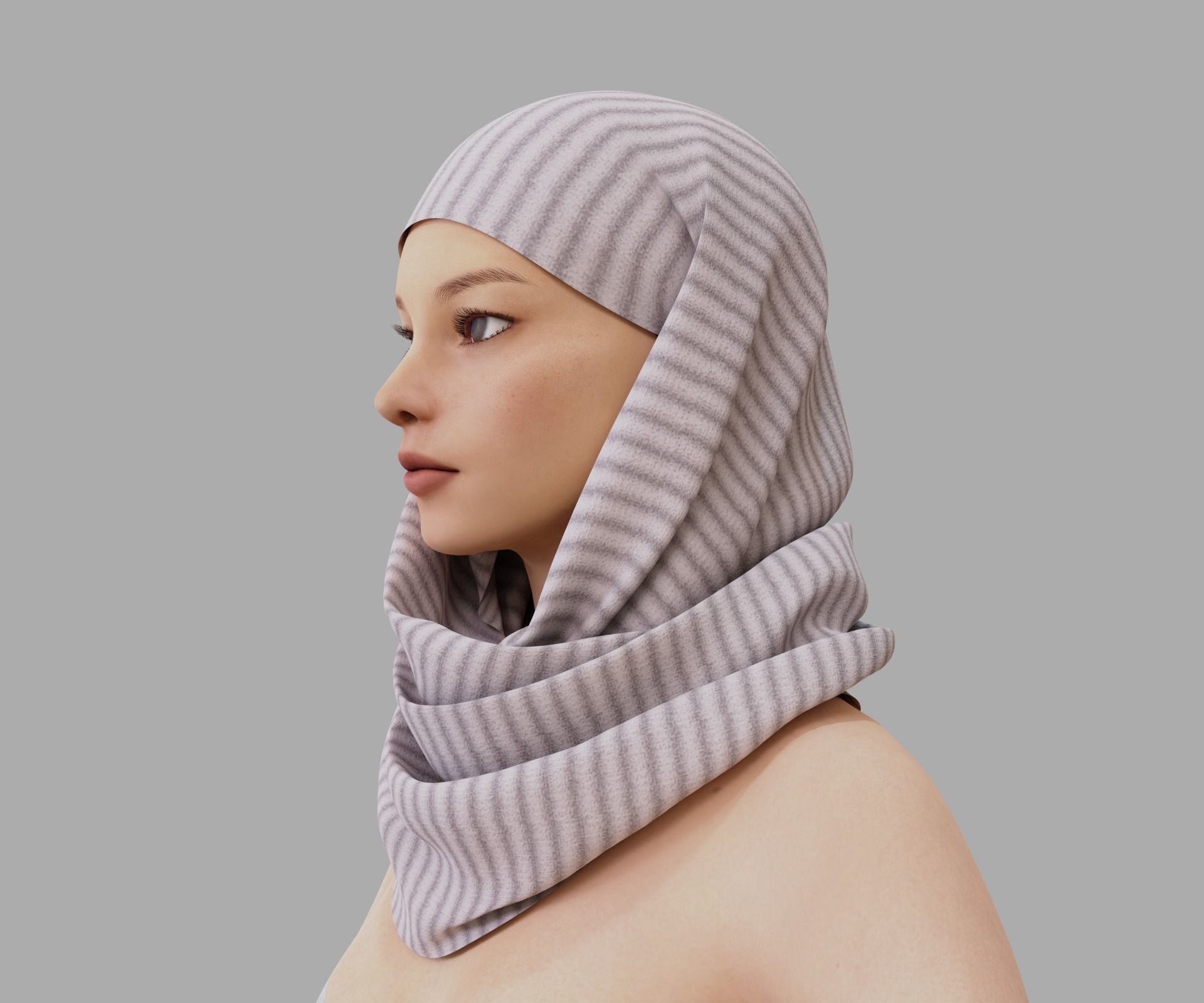 Shawl 3D model | CGTrader