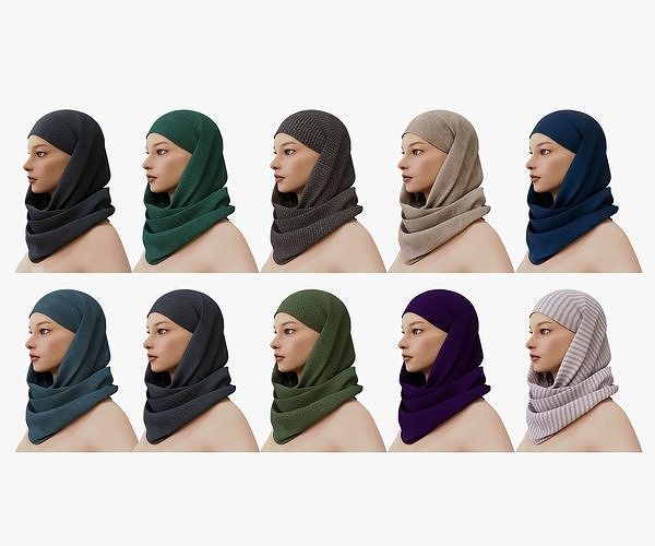 Shawl 3D model | CGTrader