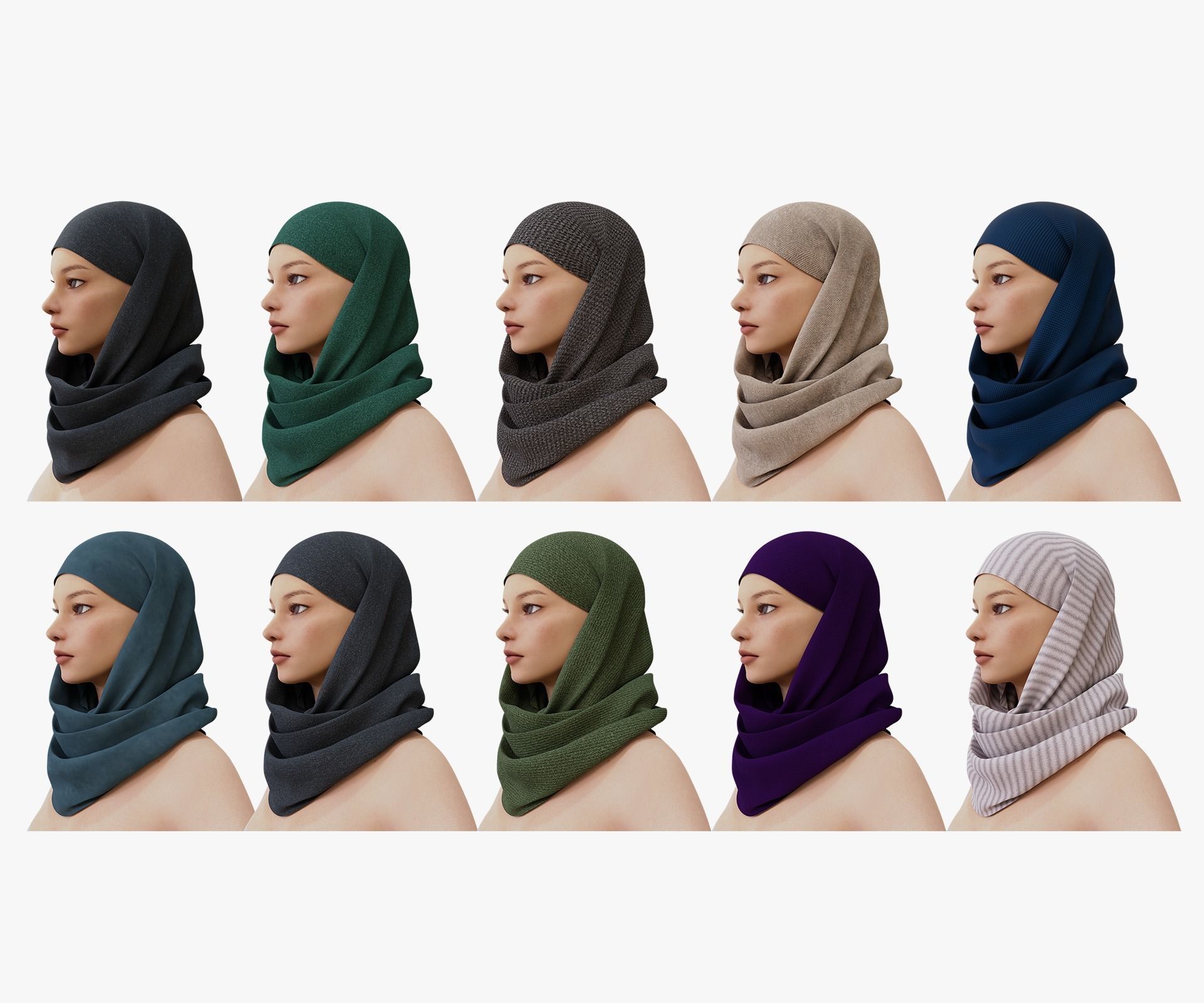 Shawl 3D model | CGTrader