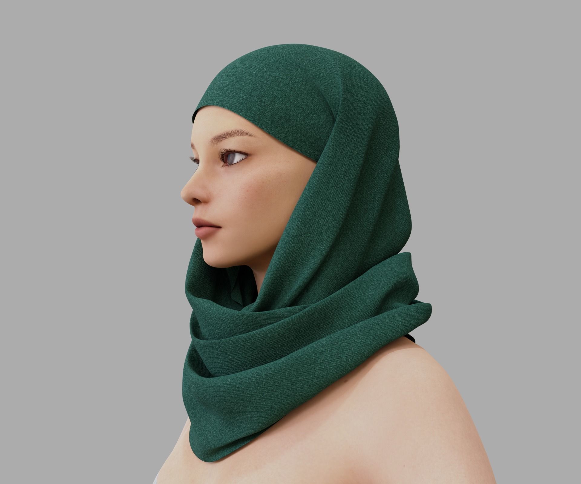 Shawl 3D model | CGTrader