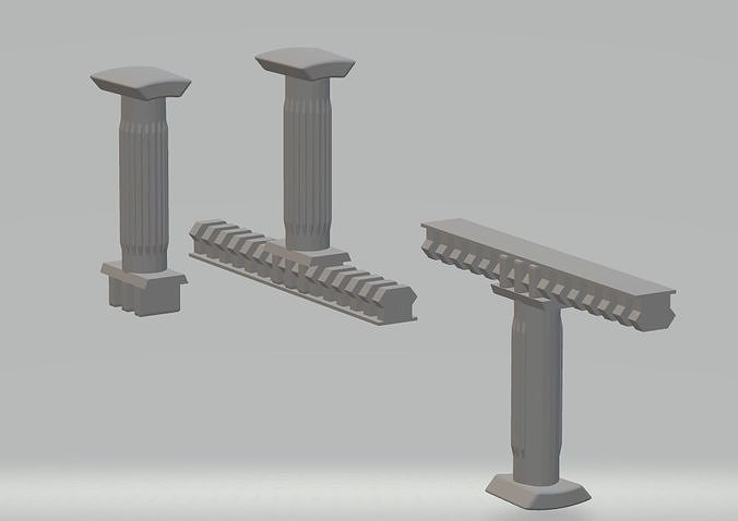 Picatinny rail - basic or architecture base 3D model 3D printable ...