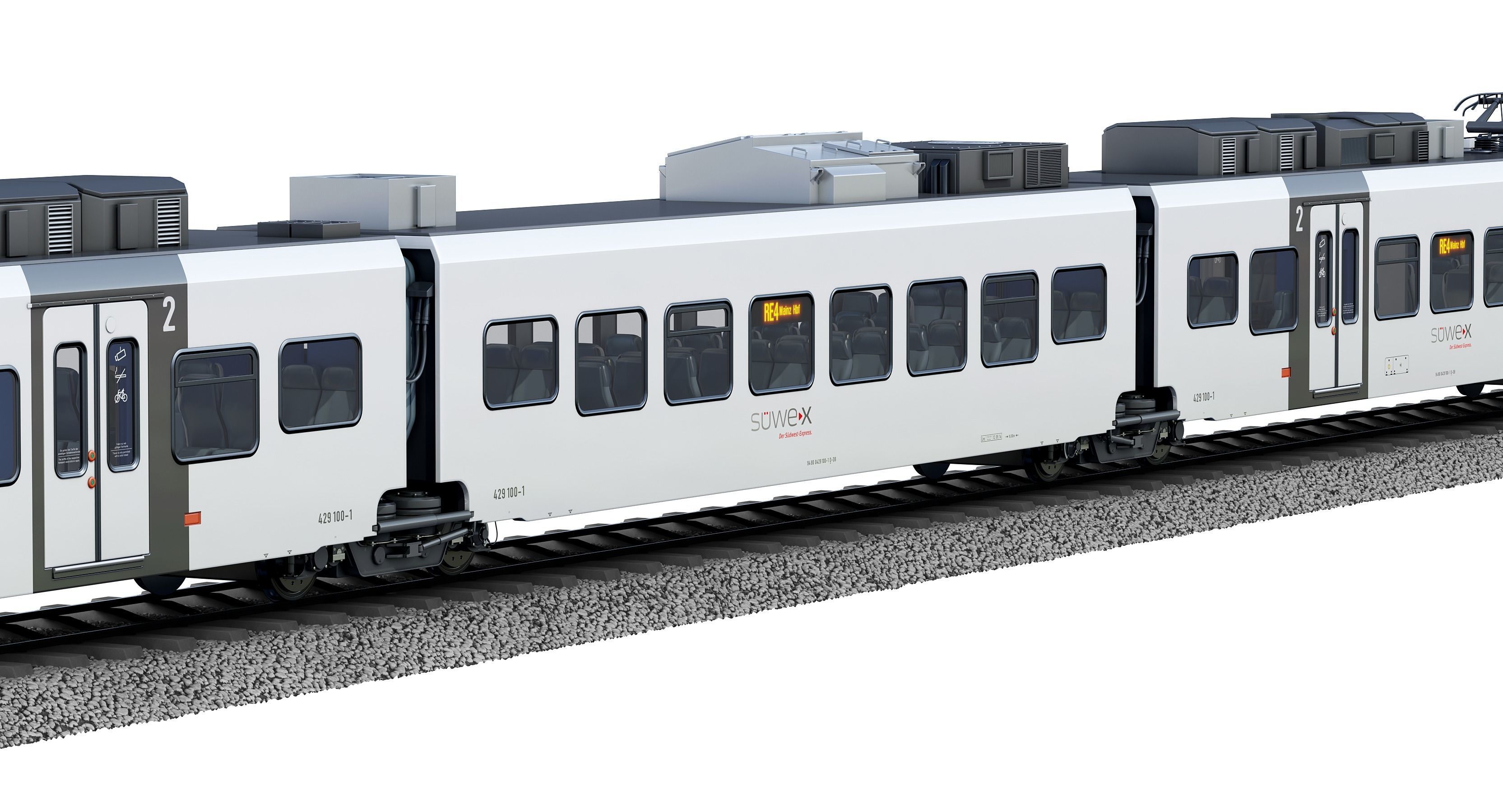 Stadler FLIRT 3 DB Regio Suwex 3D model | CGTrader