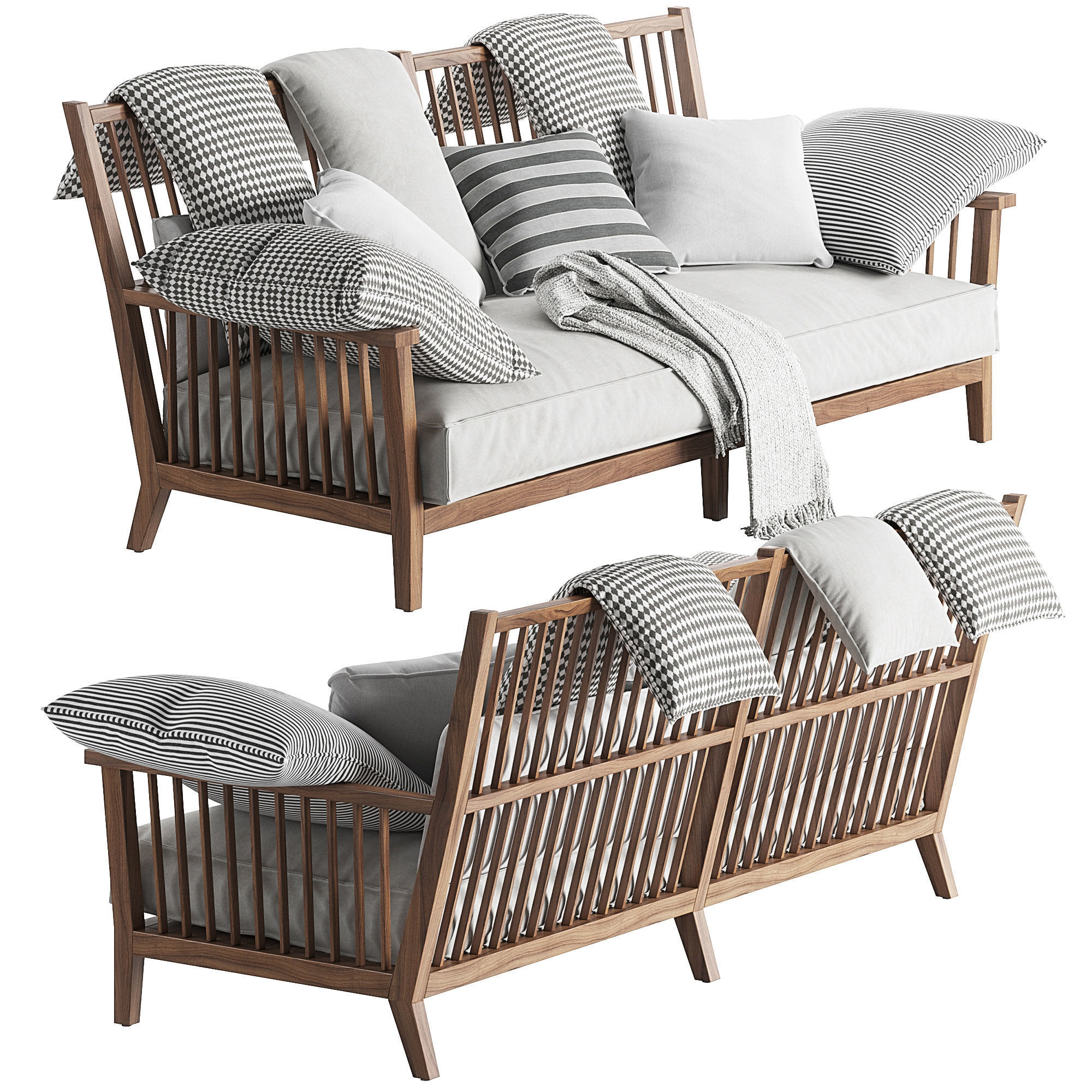 Inout sofa by Gervasoni 3D model | CGTrader