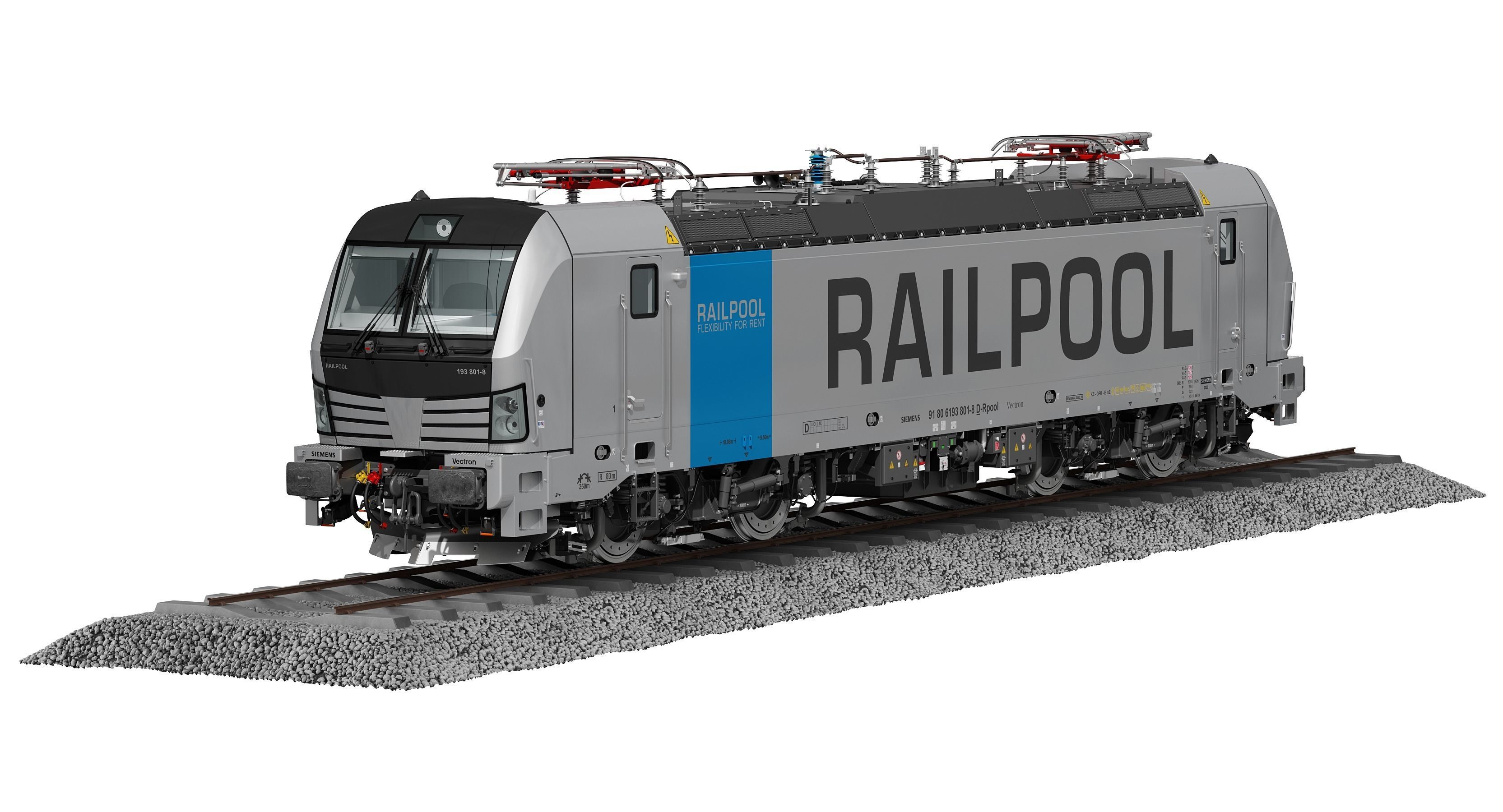 Siemens Vectron Railpool 3D model | CGTrader