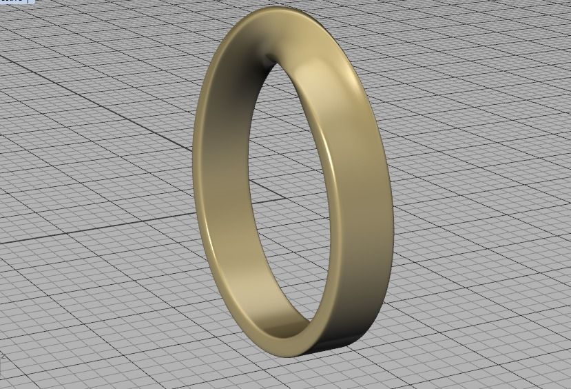 Mobius Wedding Band Infinity Band Ring 3Dmodel 4-11US 3D model 3D ...