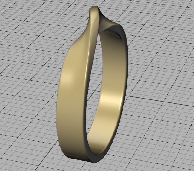 Mobius Wedding Band Infinity Band Ring 3Dmodel 4-11US 3D model 3D ...