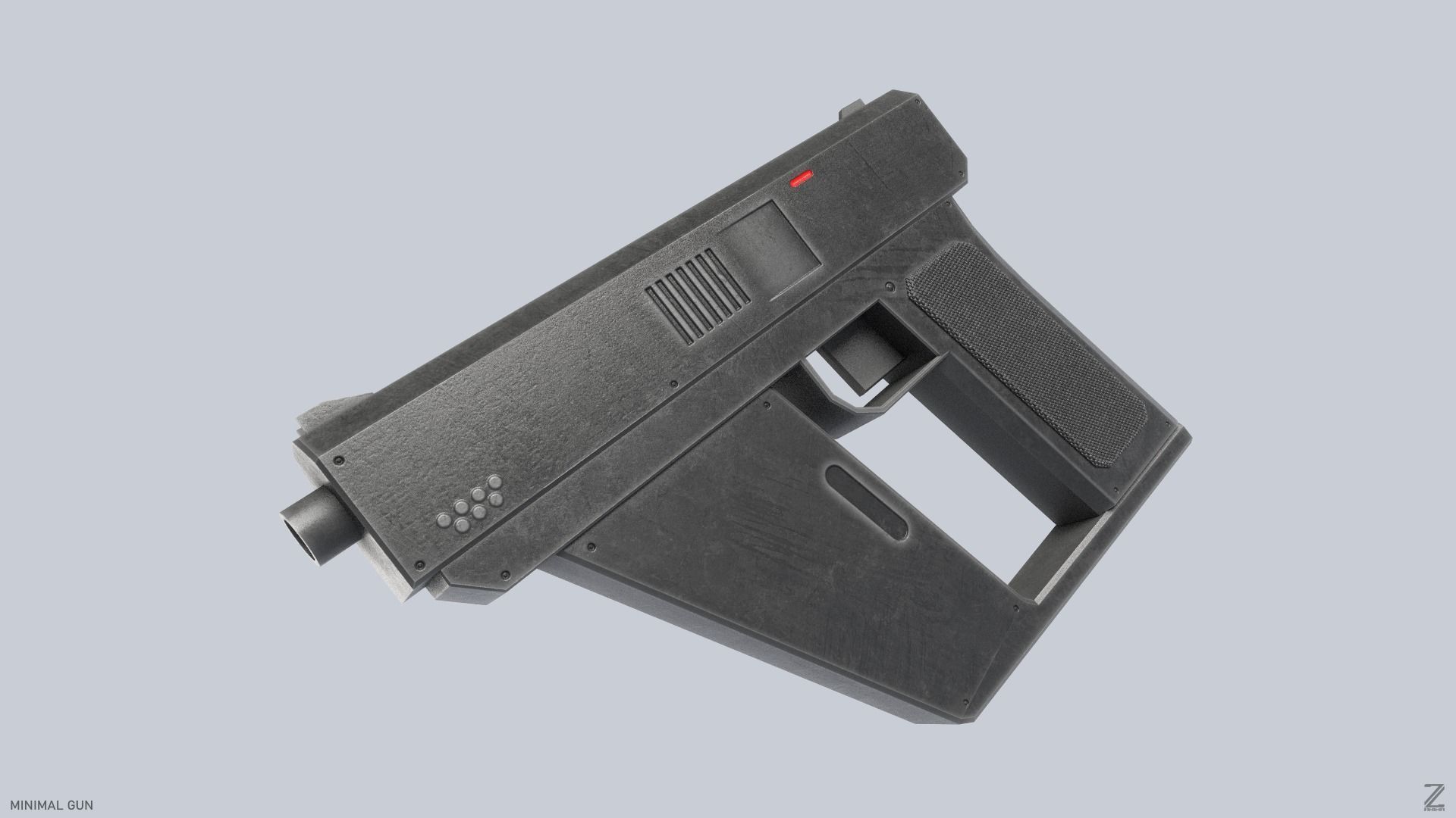 3D model Minimal gun VR / AR / low-poly | CGTrader