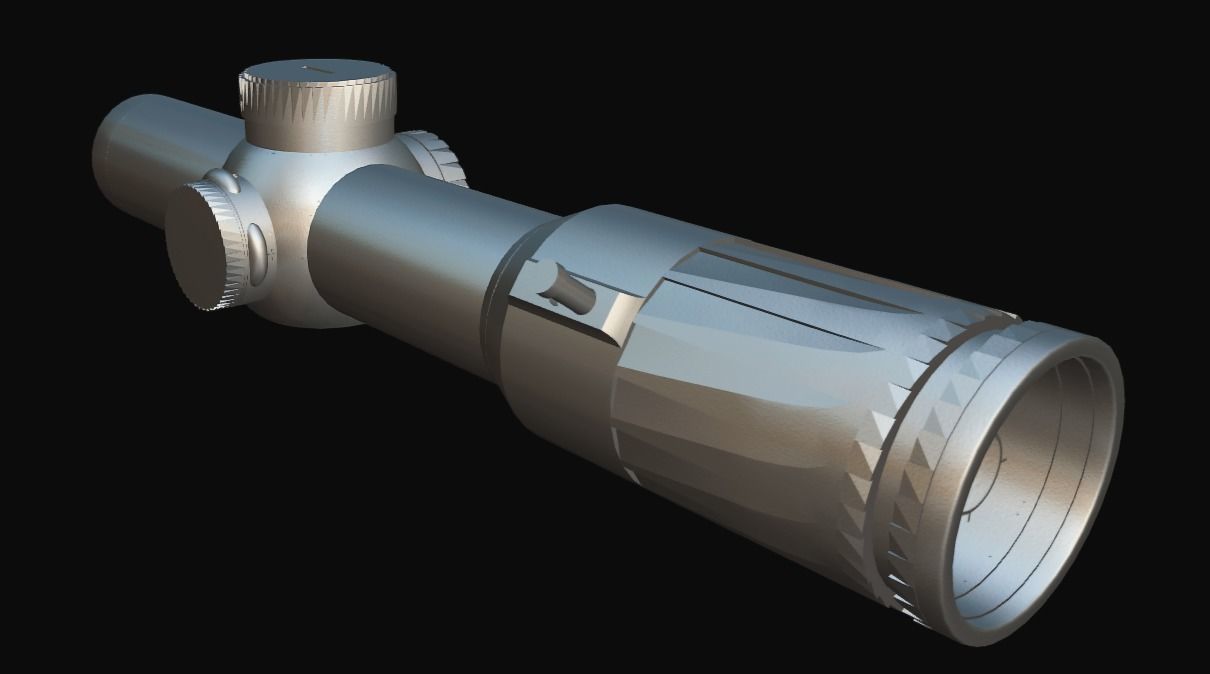 3D model EOTECH Vudu 1-10x28 FFP VR / AR / low-poly | CGTrader