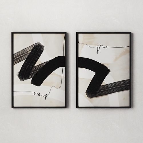 Posters - Abstract Waves 3D model | CGTrader