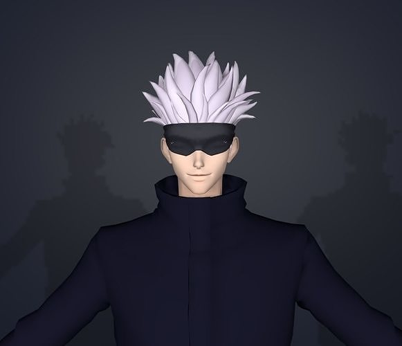gojo satoru 3D model animated rigged | CGTrader