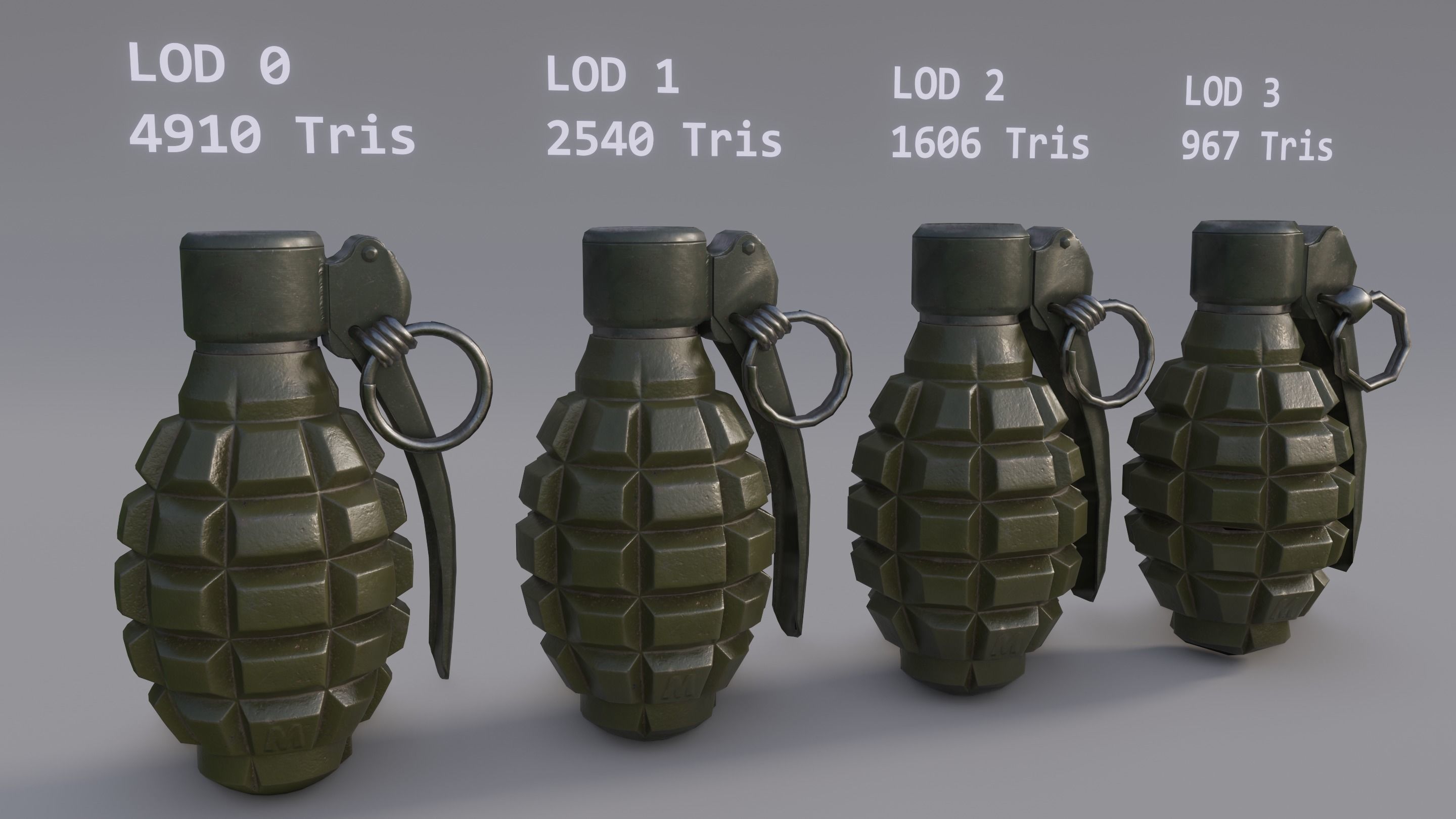 3D model Wz 33 Hand Grenade VR / AR / low-poly | CGTrader