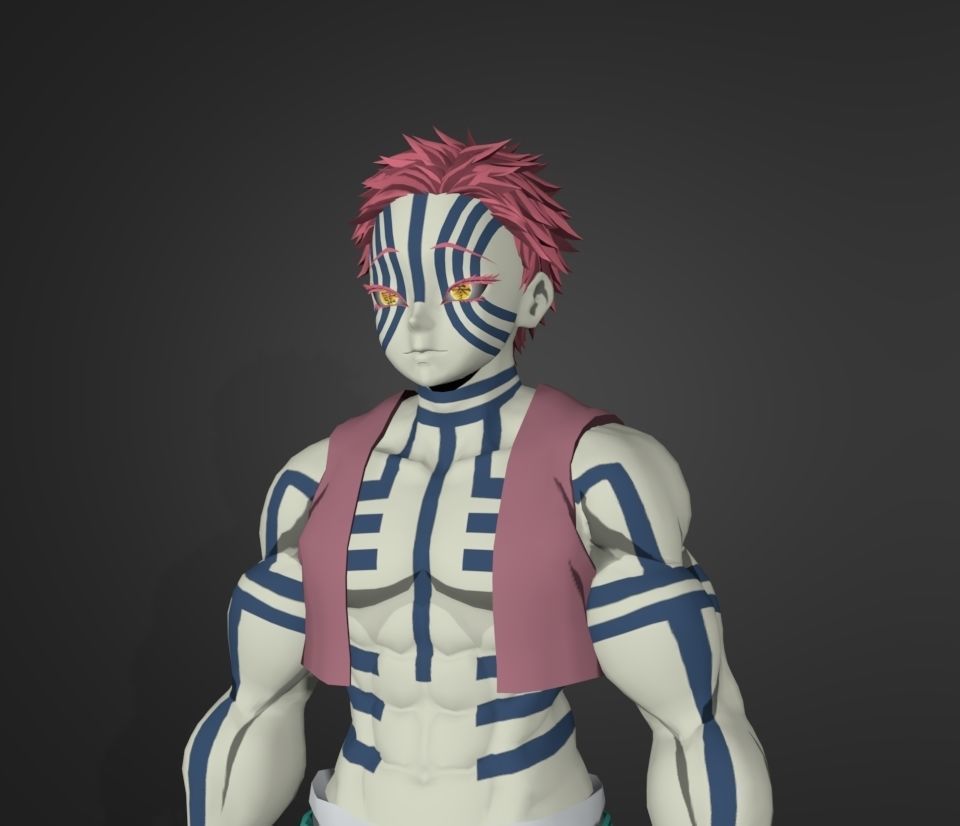 akaza 3D model animated rigged | CGTrader