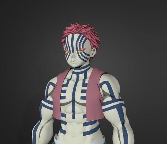 akaza 3D model animated rigged | CGTrader